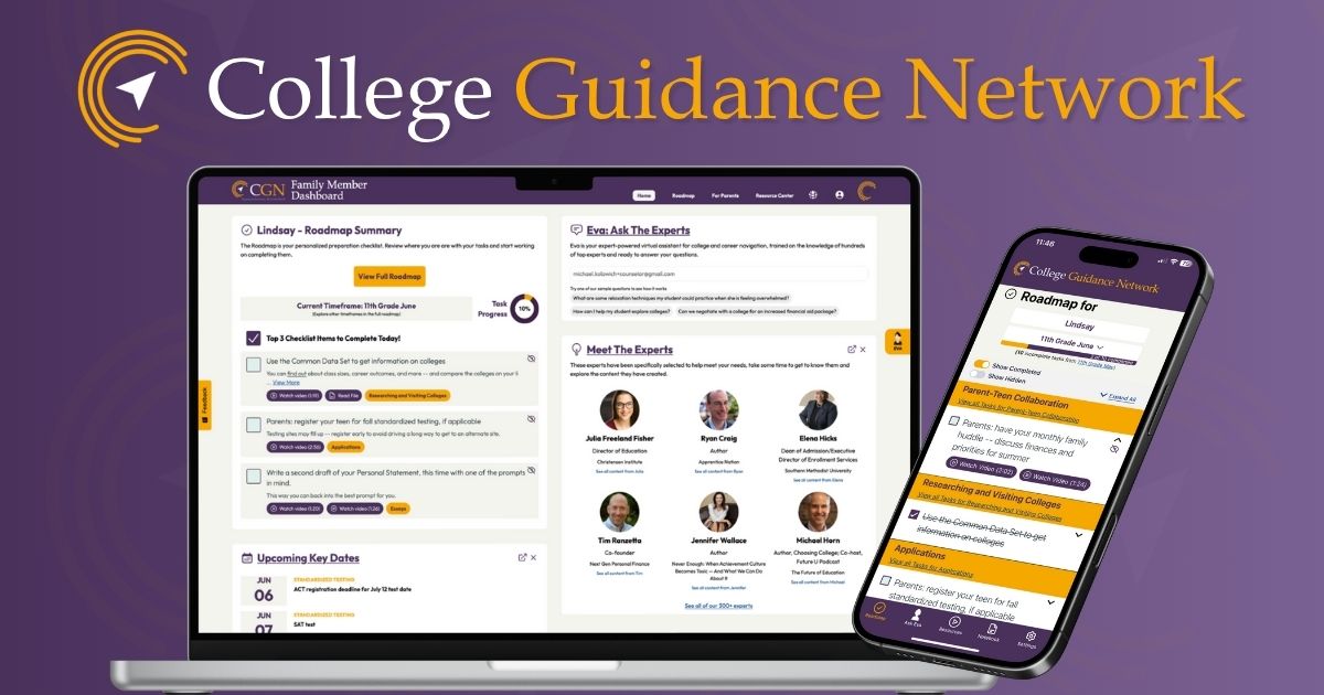 College Guidance Network | AI Admissions, Aid & Career Planning